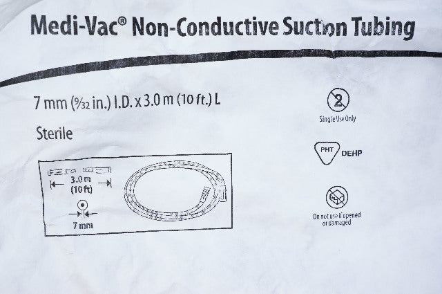 Cardinal Health N710 Medi-Vac Non-Conductive Suction Tubing 7mm ID x 3 – Imedicsales