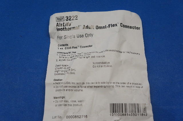 CareFusion 3222 AirLife Isothermal Adult Omni-Flex Connector – Imedicsales
