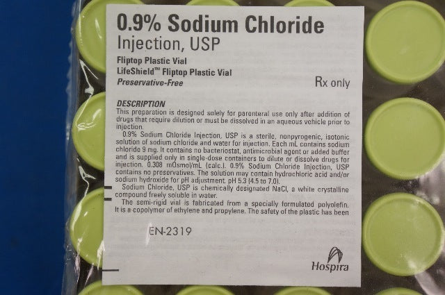 Hospira NDC0409-4888-10 0.9% Sodium Chloride Injection, USP 10mL ~ 25 – Imedicsales
