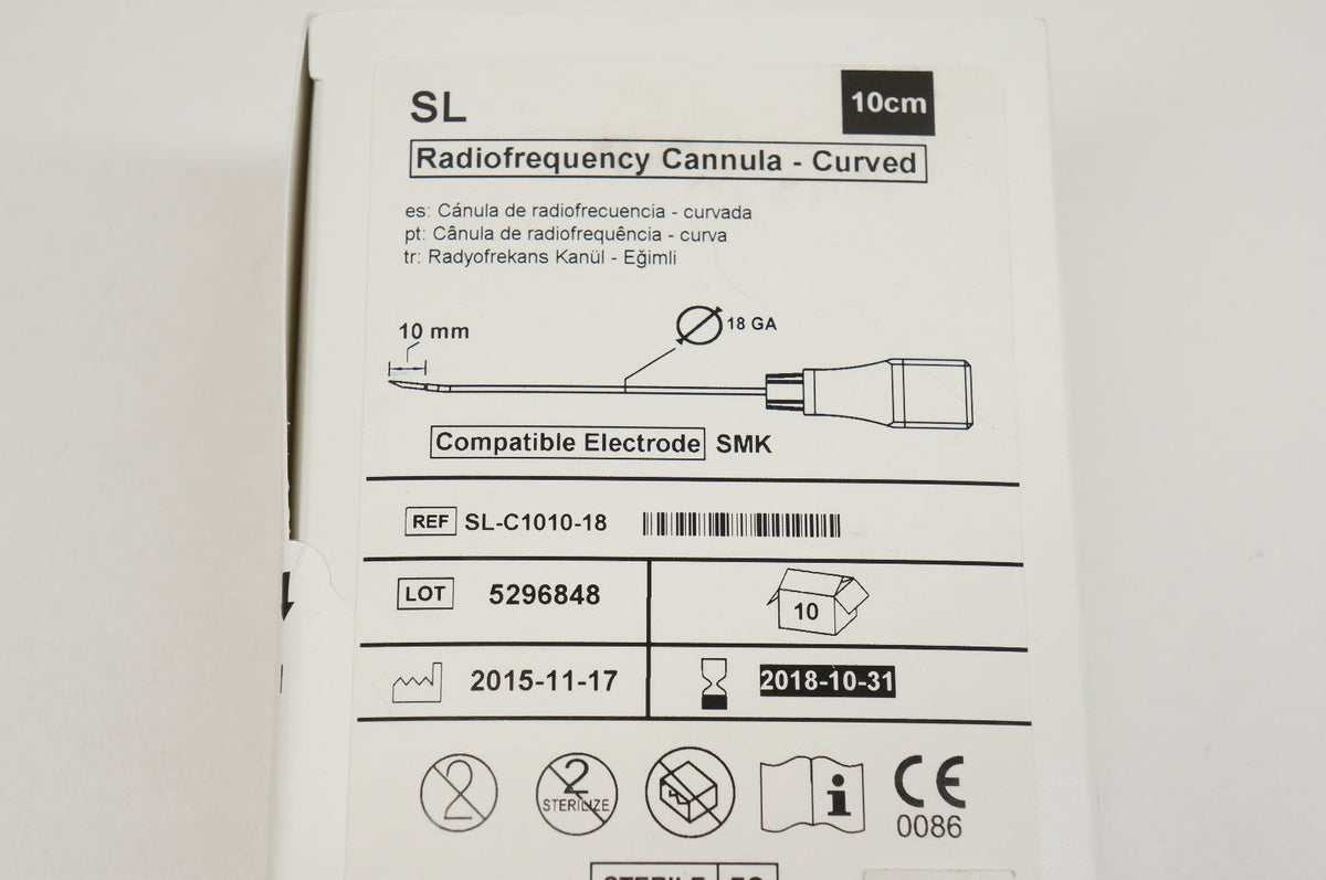 St. Jude Medical SL-C1010-18 SL Radiofrequency Cannula - Curved, 10cm – Imedicsales