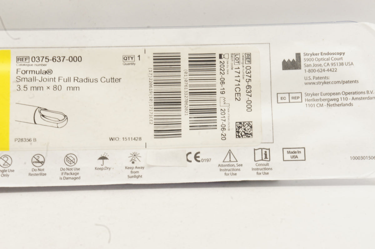 Stryker 0375-637-000 Formula Arthroscopic Shaver Blade 3.5mm Small Joi – Imedicsales
