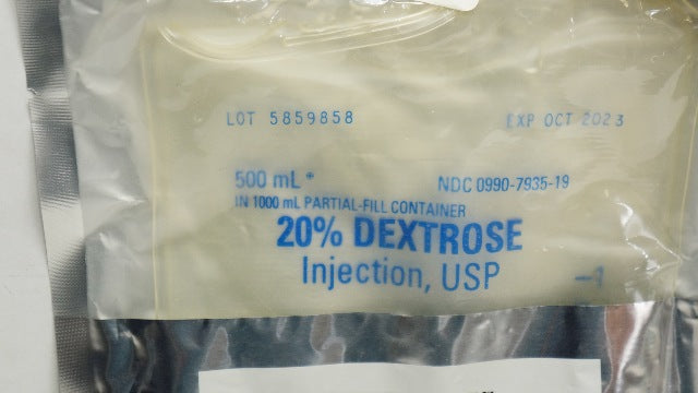 ICU Medical 20% Dextrose Injection, USP 500mL – Imedicsales