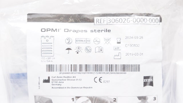 Carl Zeiss 306026-0000-000 OPMI Drapes 52inch x 154inch – Imedicsales
