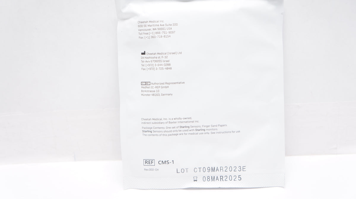 Cheetah Medical CMS-1 Baxter Starling Sensors – Imedicsales