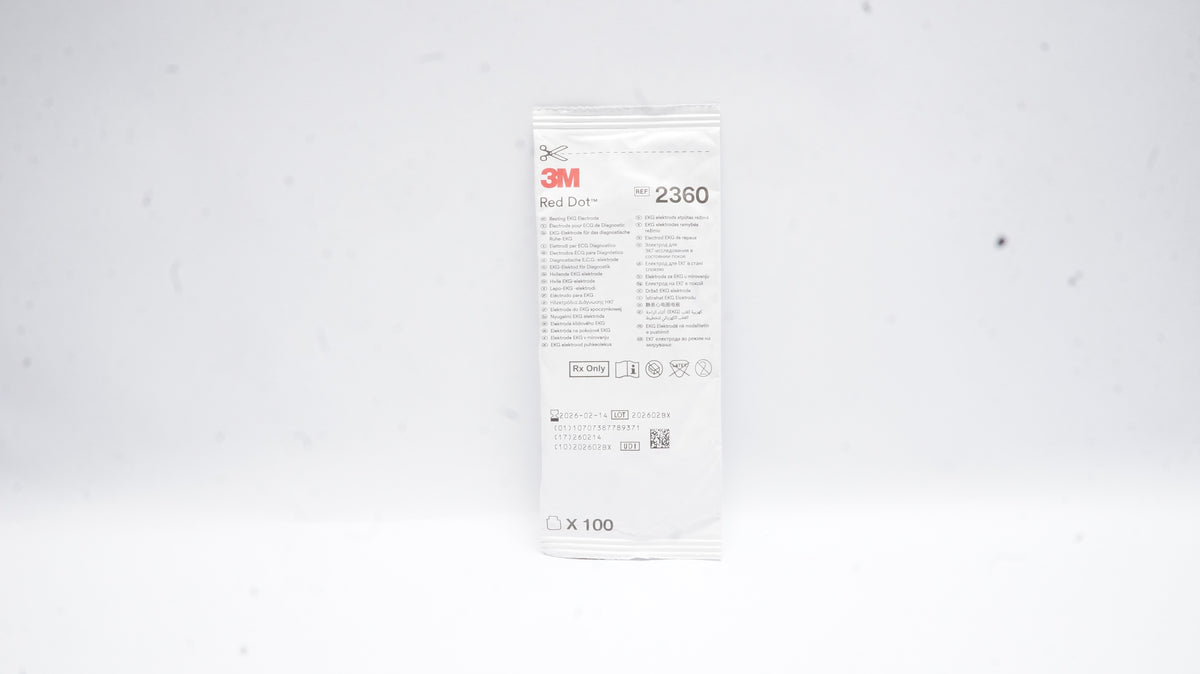 3M 2360 Red Dot Resting ECG Electrode - Pack of 100 – Imedicsales