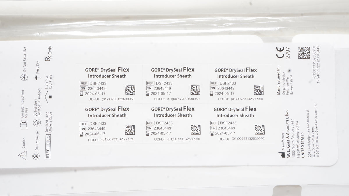 Gore DSF2433 Dryseal Flex Introducer Sheath 24Fr x 33cm (x) – Imedicsales