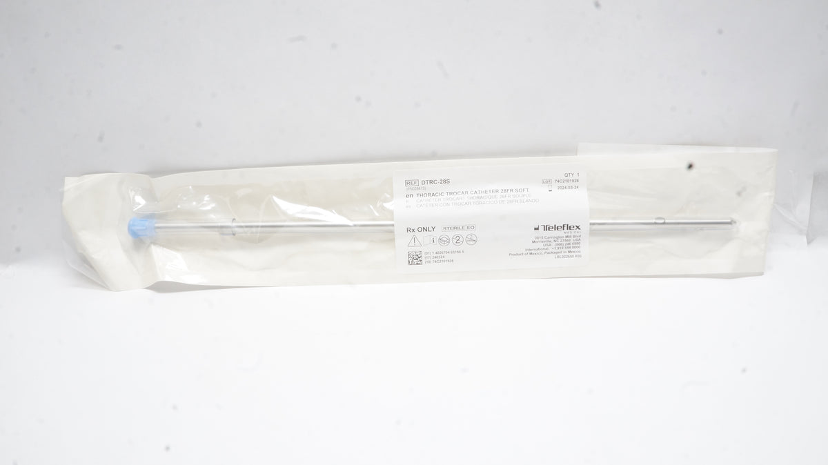Teleflex DTRC-28S Thoracic Trocar Cath. Soft 28Fr (x) – Imedicsales
