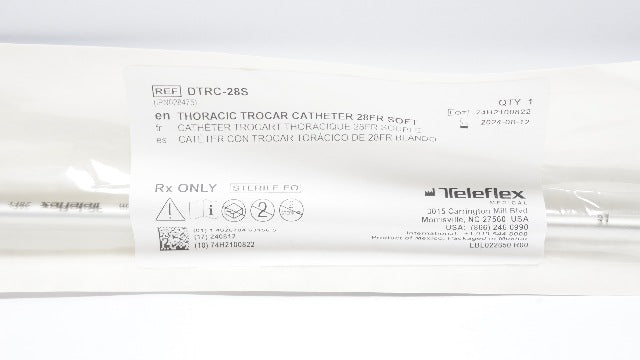 Teleflex DTRC-28S Thoracic Trocar Cath. Soft 28Fr (x) – Imedicsales