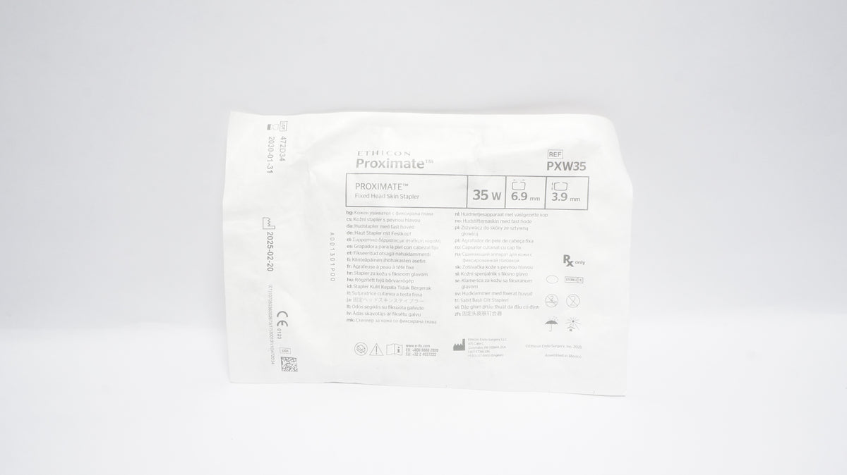 Ethicon PXW35 1Proximate Skin Stapler 35 Stainless Steel Staples 6.9mm – Imedicsales