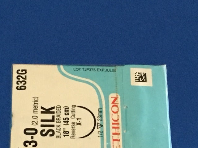 Ethicon 632G PERMA-HAND, X-1, 18 (x) - Box of 12 – Imedicsales