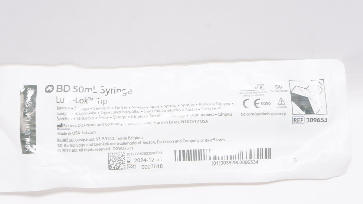 BD 309653 50ml Syringe Luer-Lok Tip – Imedicsales