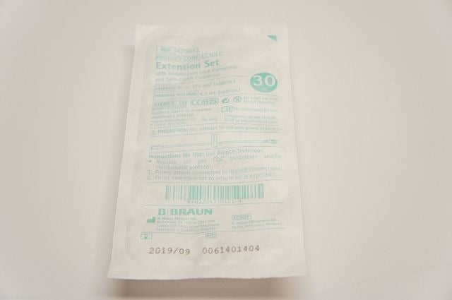 473012 ~ Braun Extension Set With Female Luer Lock Adapter ~ Box of 10 ...