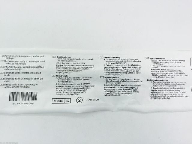 4330 ~ Cardinal Health Manometer 550ml Three-Way Stopcock (x) ~ Lot of ...