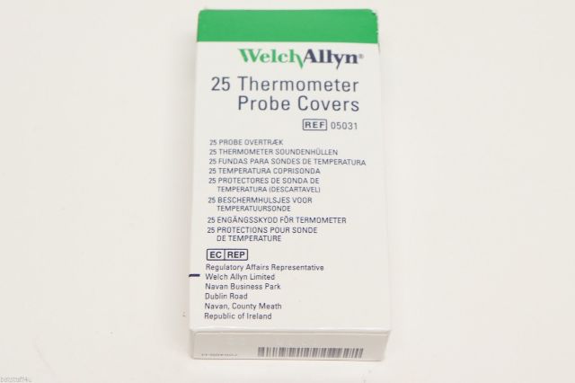 Welch Allyn 05031 Digital Thermometer Disposable Probe Covers 250 ...
