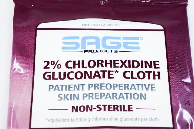 Sage 9707 Cloth 2% Chlorhexidine Gluconate Cloth (x) – Imedicsales