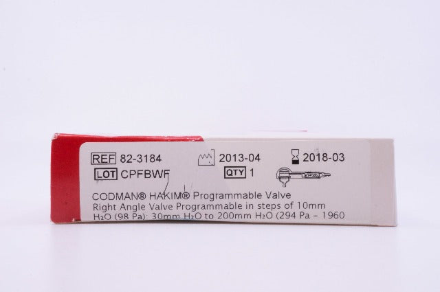Codman 82-3184 Hakim Programmable Valve, Right Angle (x) – Imedicsales