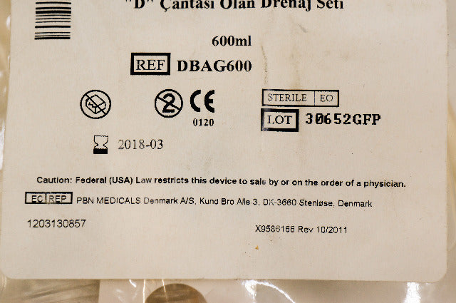 Angiotech DBAG600 "D" Bag Drainage Set (x) – Imedicsales