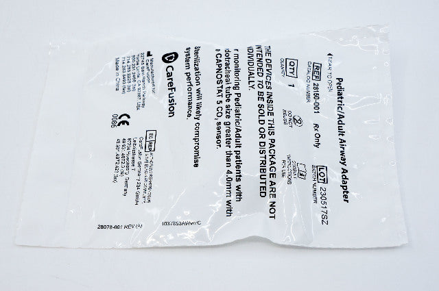Carefusion 16605 Pediatric/Adult Airway Adapter Single Patient Use ~ P ...