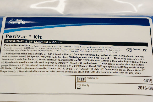 Boston Scientific 4315 PeriVac Kit Straight 8.3F x 50cm (x) – Imedicsales