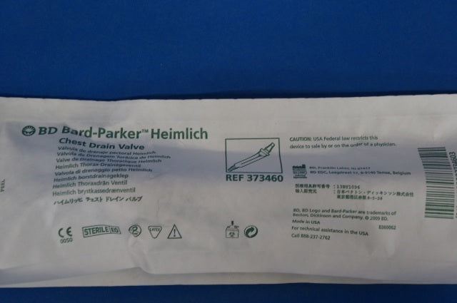 BD 373460 Heimlich Chest Drain Valve – Imedicsales
