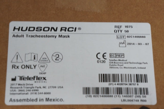 Teleflex 1075 Adult Tracheostomy Mask ~ Box of 30 (x) – Imedicsales