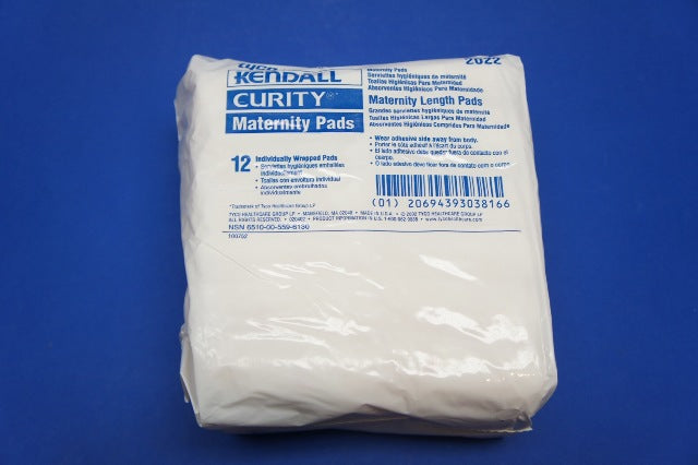 Tyco 2022 Kendall Curity Maternity Pads ~ 12 Individually Wrapped Pads ...