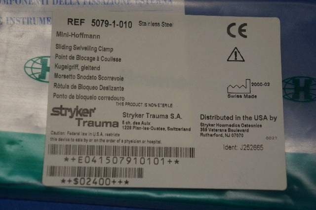 Stryker 5079-1-010 Mini-Hoffmann Sliding Swivelling Clamp – Imedicsales