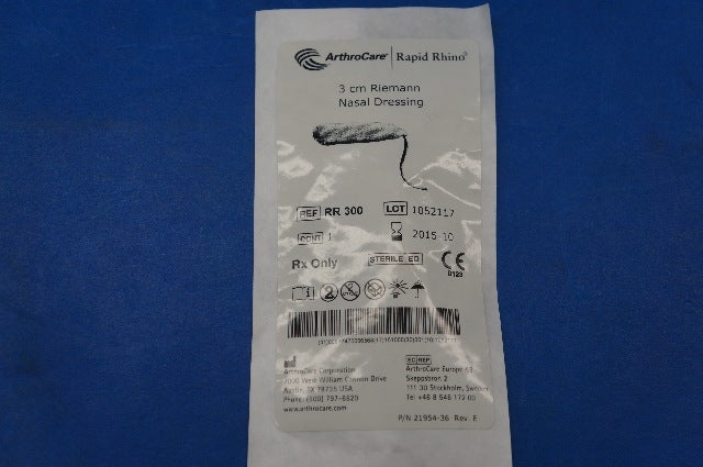 ArthroCare RR300 Riemann Nasal Dressing 3cm (x) ~ Lot of 3 – Imedicsales
