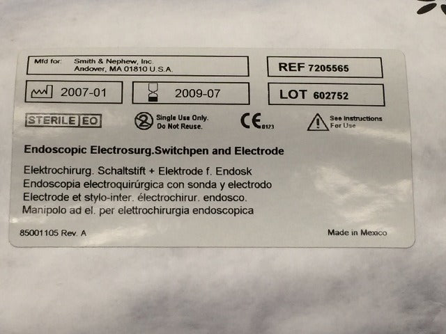 Smith&Nephew 7205565 Endoscopic Electrosurg, Switchpen and Electrode ...