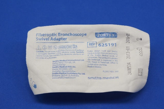 Smiths Medical 625191 Fiberoptic Bronchoscope Swivel Adapter (x ...
