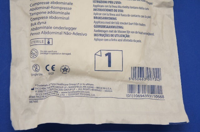 Tyco 9192A Kendall Tendersorb Wet Pruf Abdominal Pad 7.5 (x) – Imedicsales