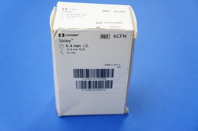 Covidien 6CFN Tracheostomy Tube Cuffless Fenestrated 6.4mm ID x 10.8mm ...
