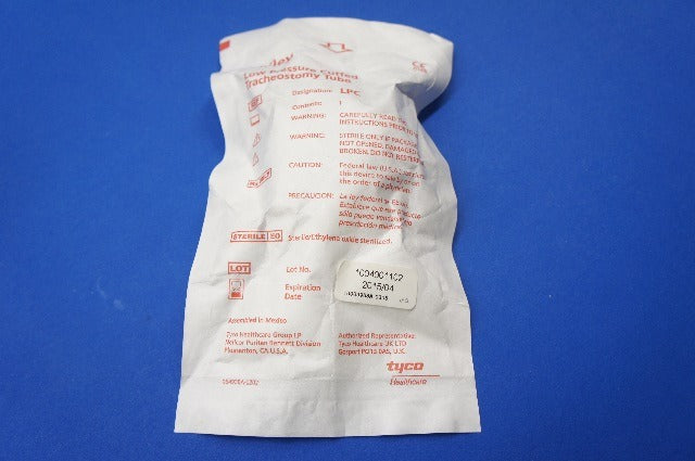 Tyco 4LPC Shiley Low Pressure Cuffed Tracheostomy Tube ID 5.0mm x OD 9 ...
