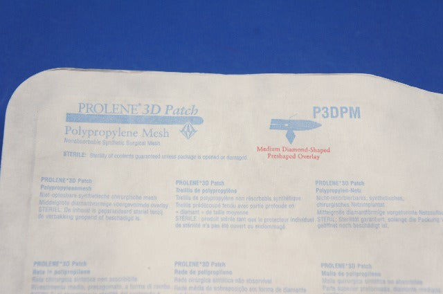 Ethicon P3DPM Prolene 3D Patch Polypropylene Mesh (x) – Imedicsales