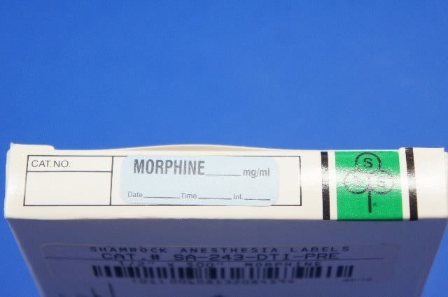 Shamrock Morphine Anesthesia Labels 1/2 – Imedicsales