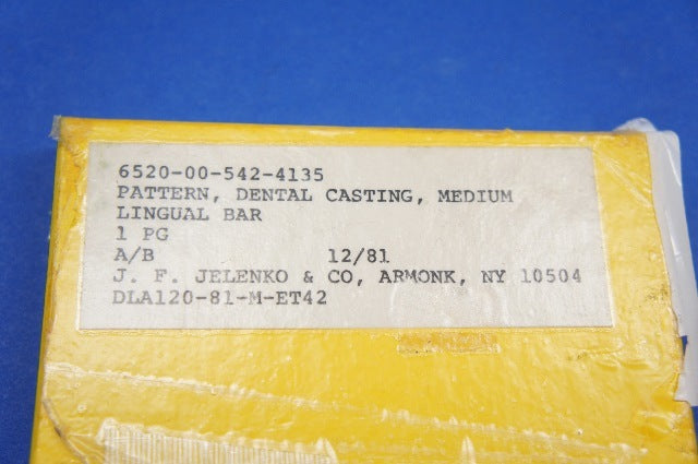 Jelenko Plastic Pattern Medium Lingual Bar – Imedicsales