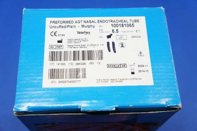 Rusch 100181065 Preformed Agt Nasal Endotracheal Tube 6.5mm ID (x) ~ B ...
