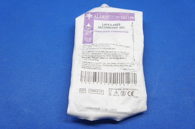 Alaris 72213N Latex-Free Secondary Set Luer-Lock Connector (x ...