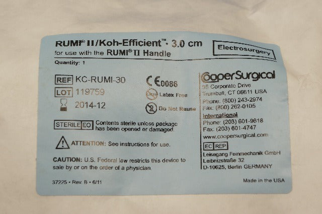 Copper Surgical KC-RUMI-30 RUMI II Koh-Efficient 3.0cm (x) – Imedicsales