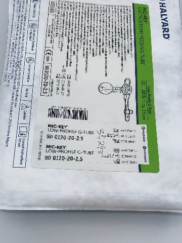 Halyard 0120-20-2.5 Mic-Key Gastrostomy Feeding Tube 20Fr. (x ...