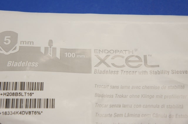 Ethicon B5LT Endopath XCEL Bladeless Trocar W/ Stability Sleeve 5mm x ...