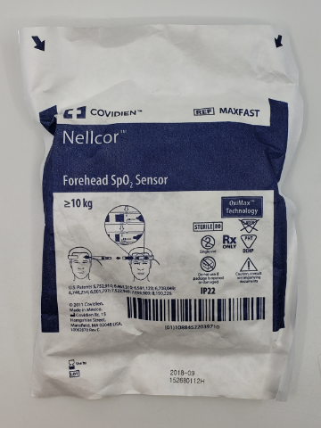 Covidien MAXFAST Nellcor Forehead SpO2 Sensor 10kg (x) – Imedicsales