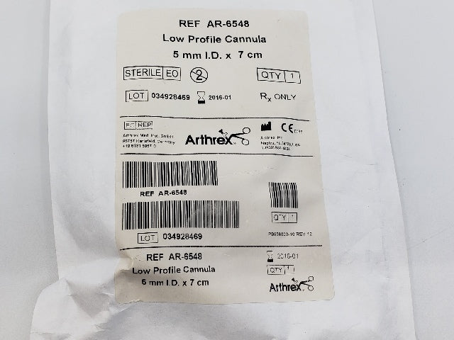 Arthrex AR-6548 Low Profile Cannula 5m ID x 7cm (x) – Imedicsales