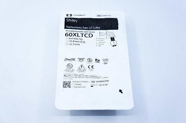 Covidien 60XLTCD Shiley Tracheostomy Tube XLT Cuffed 6.0mm x 11.0mm ...
