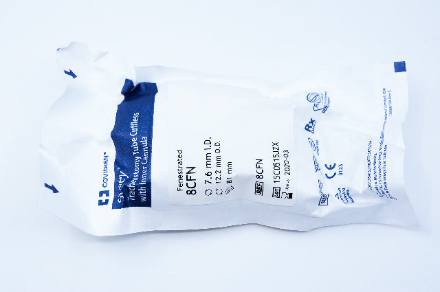 Covidien 8CFN Shiley Tracheostomy Tube Cuffless W/Inner Cannula 7.6mm ...