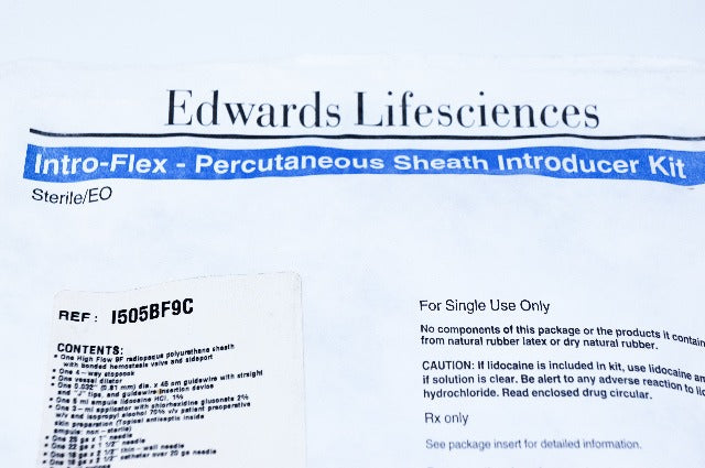 Edwards Lifesciences I505BF9C Percutaneous Sheath Introducer Kit 9F(x ...