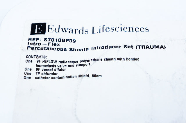 Edwards Lifesciences S7010BF09 Intro-Flex Percutaneous Sheath Introduc ...