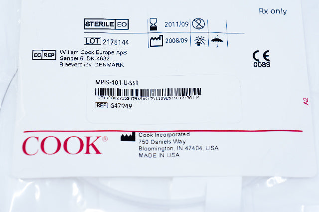 Cook G47949 Micropuncture Introducer Set Silhouette Transitionless 21G ...
