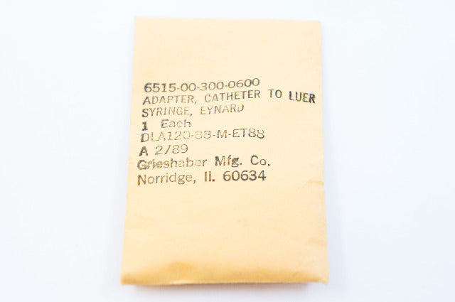 Grieshaber Luer Lock Syringe to Catheter Tip Adapter – Imedicsales