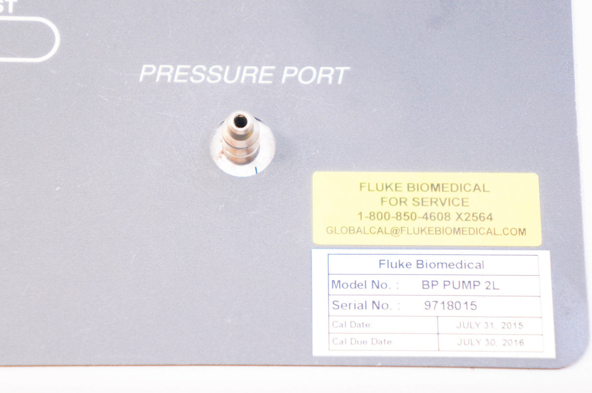 Fluke BP PUMP 2L Non-Invasive Blood Pressure Monitor Analyzer – Imedicsales